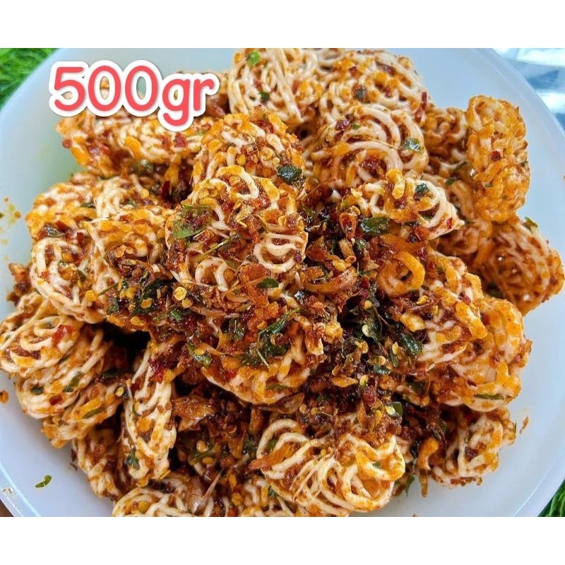Jual kerupuk seblak rafael pedas daun jeruk 500gr | Shopee Indonesia