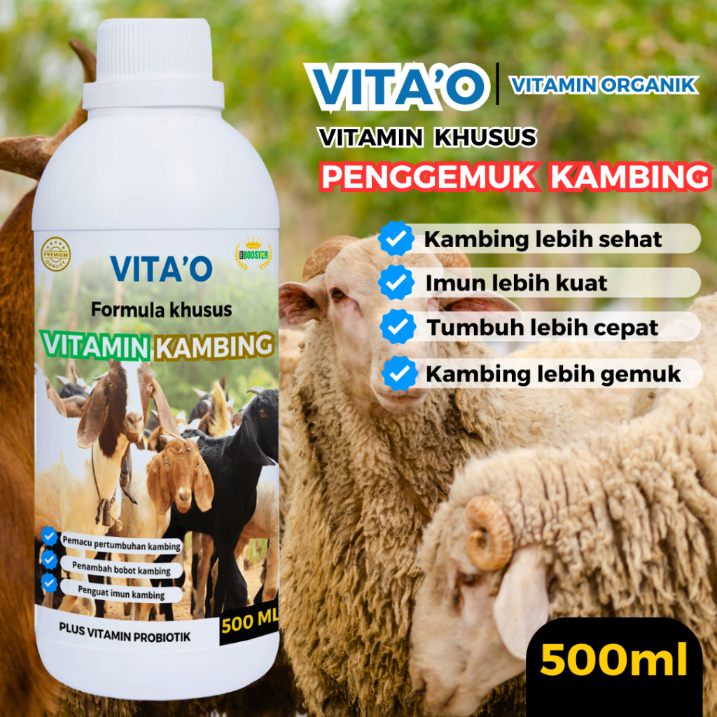 Jual Vita'O - Vitamin khusus kambing 500 ml booster penggemuk kambing ...