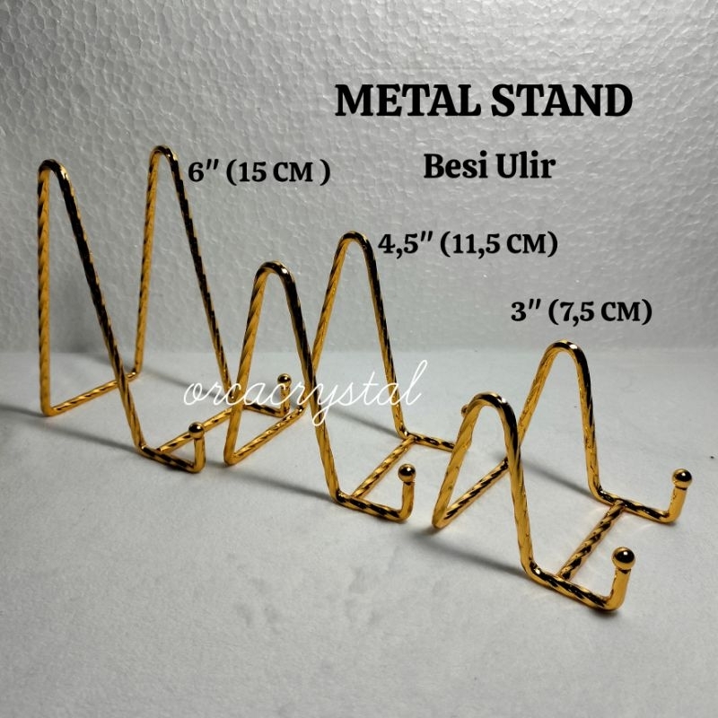 Jual Stand display (Besi Ulir) kaki pajangan dudukan piring hias, buku ...