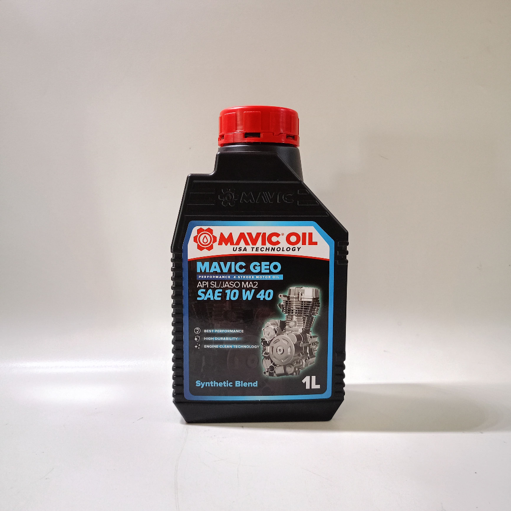 Jual OLI MAVIC GEO 1 LITER API SL SAE 10W-40 / OLI MAVIC 4TAK 1 LITER ...