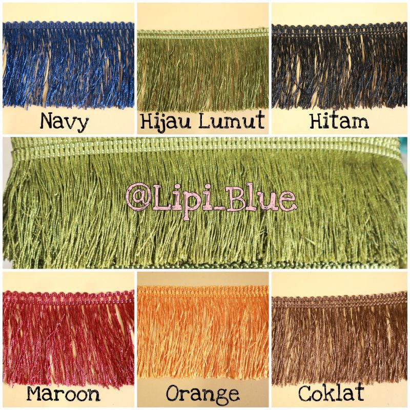 Jual Renda Rumbai Cotton| bahan aksesoris kalung gelang manik manik ...