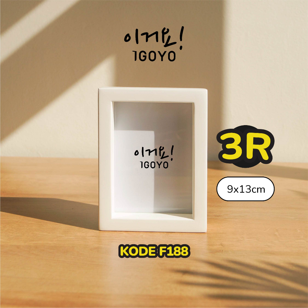Jual Bingkai Foto IGOYO Ukuran 3R (9x13cm) F188 + Artprint Pigura Hitam Putih | Photo Frame ...