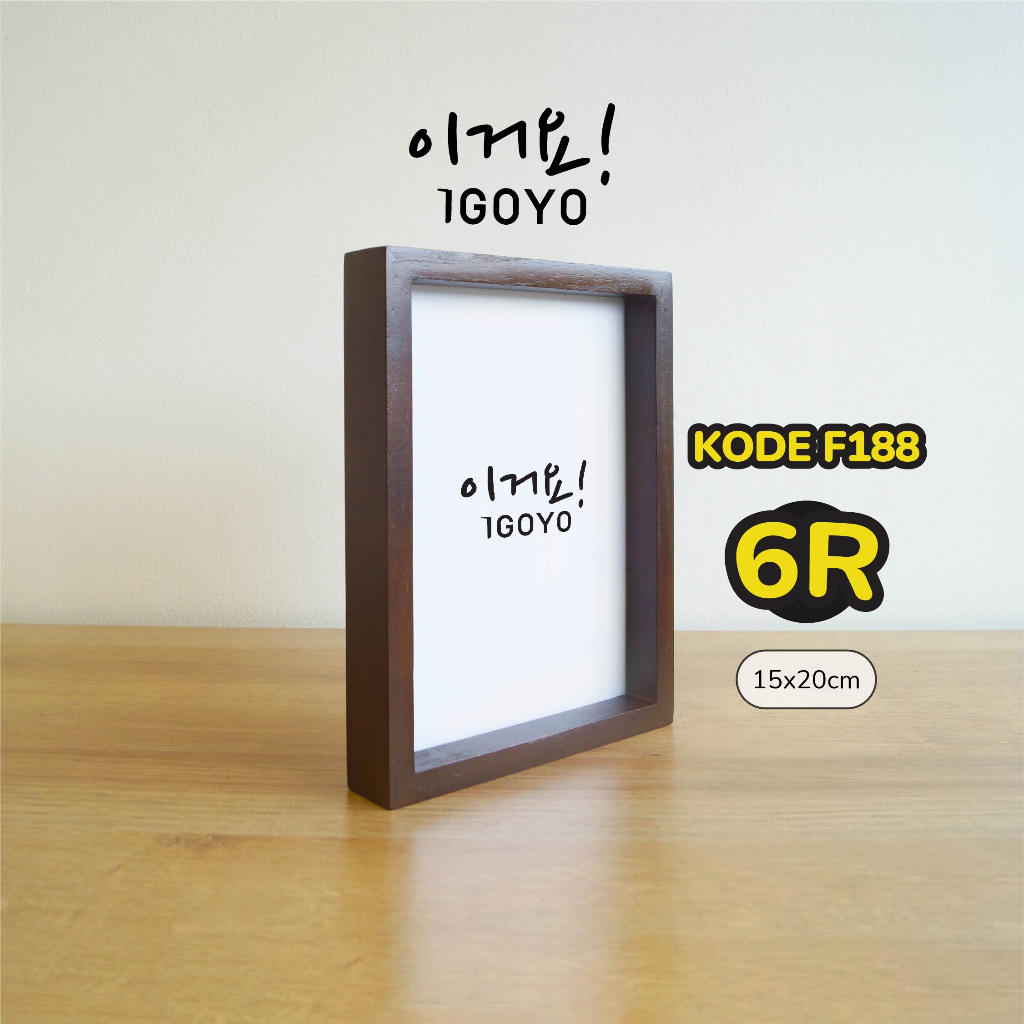 Jual Bingkai Foto IGOYO Ukuran 6R (15x20cm) F188 Tebal 3cm Pigura Hitam ...