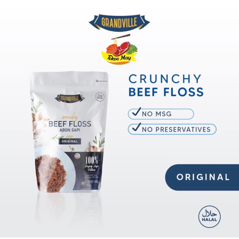 Jual Grandville Crunchy Beef Floss Original 100gr | Shopee Indonesia