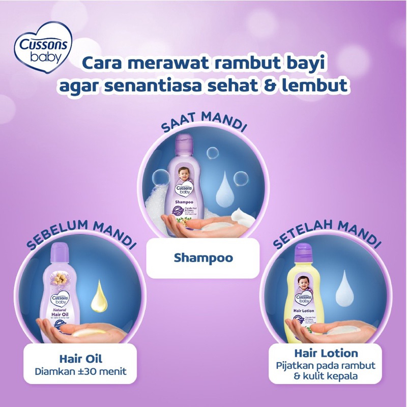 Jual CUSSONS BABY HAIR LOTION 100+100ml // hair lotion 200ml vitamin ...