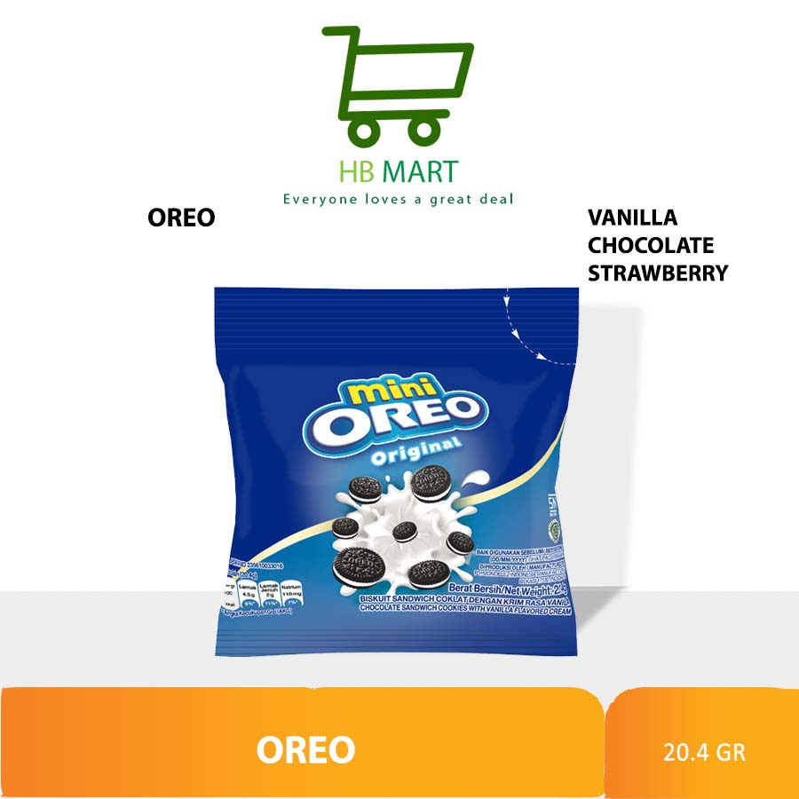 Jual Mondelez Oreo Mini Vanilla Pouch 23gr | Shopee Indonesia