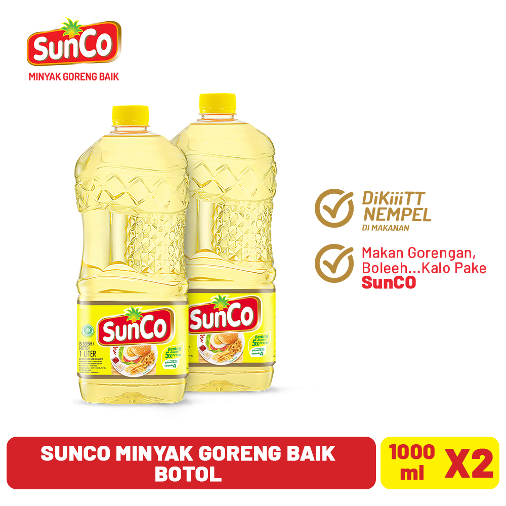 Jual Sunco Minyak Goreng Botol 1L - Twinpack | Shopee Indonesia