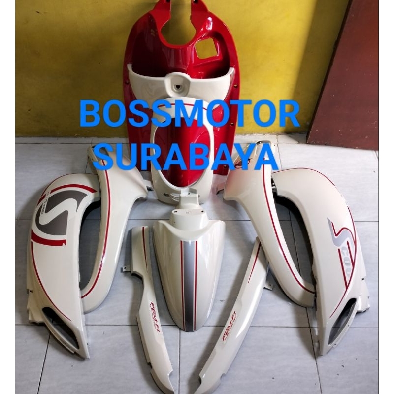 Jual Body set Honda Scoopy fi crem merah | Shopee Indonesia