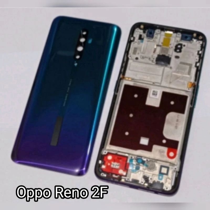 Jual Cessing kesing hausing fullset Frame lcd Oppo Reno 2F Backdor ...