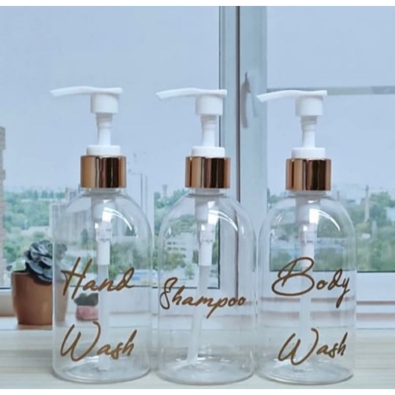 Jual BOTOL SABUN CAIR AESTHETIC GOLD LUXURY 250ML / BOTOL PUMP 250ML ...