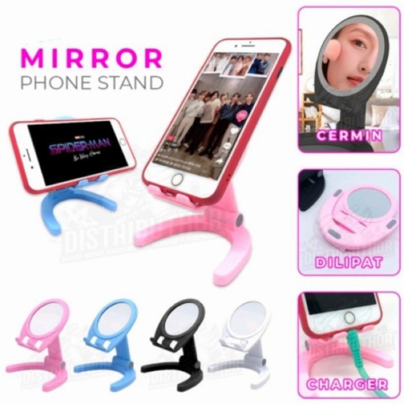 Jual DESKTOP STAND HP UNIVERSAL HD47 MIRROR | Shopee Indonesia