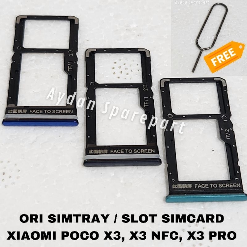 Jual ORI SIMTRAY / SLOT SIMCARD XIAOMI POCO X3, X3 NFC, X3 PRO | Shopee ...