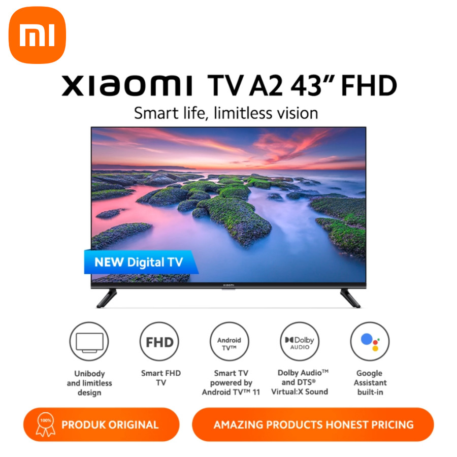 Jual Xiaomi Mi TV 4 43 Full HD Smart Android Led TV 43 inch L43M7 43 A2 ...
