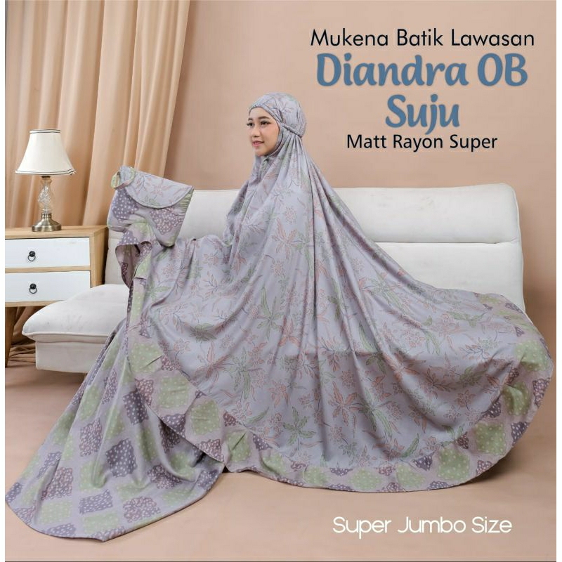 Jual Mukena Dewasa Batik Diandra Rayon Premium Size Jumbo | Shopee ...
