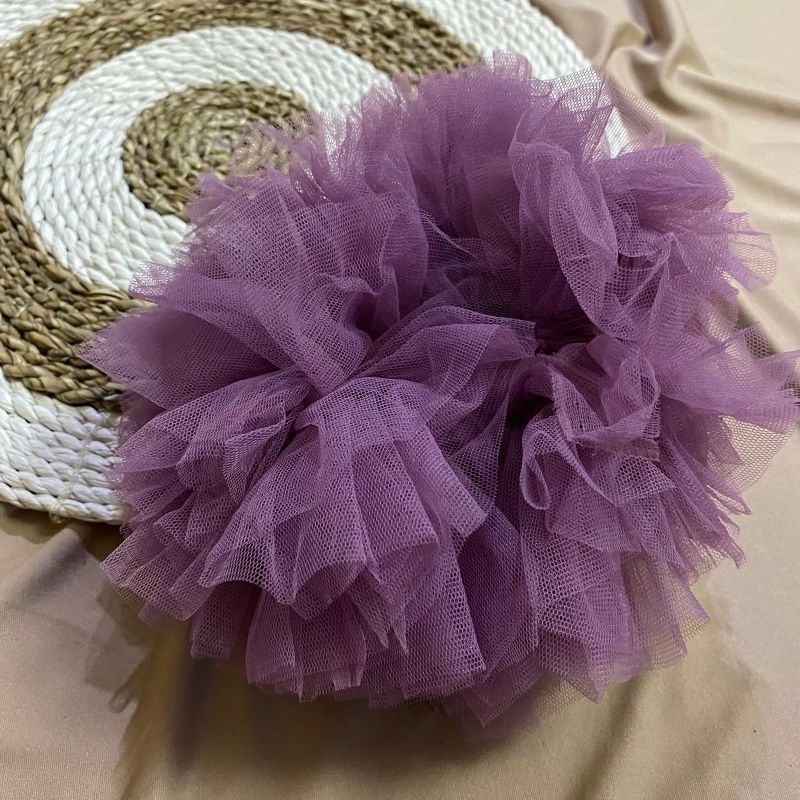Jual CEPOL SCRUNCHIE HIJAB TILE JUMBO BERVOLUME IKAT RAMBUT BAHAN TULLE ...