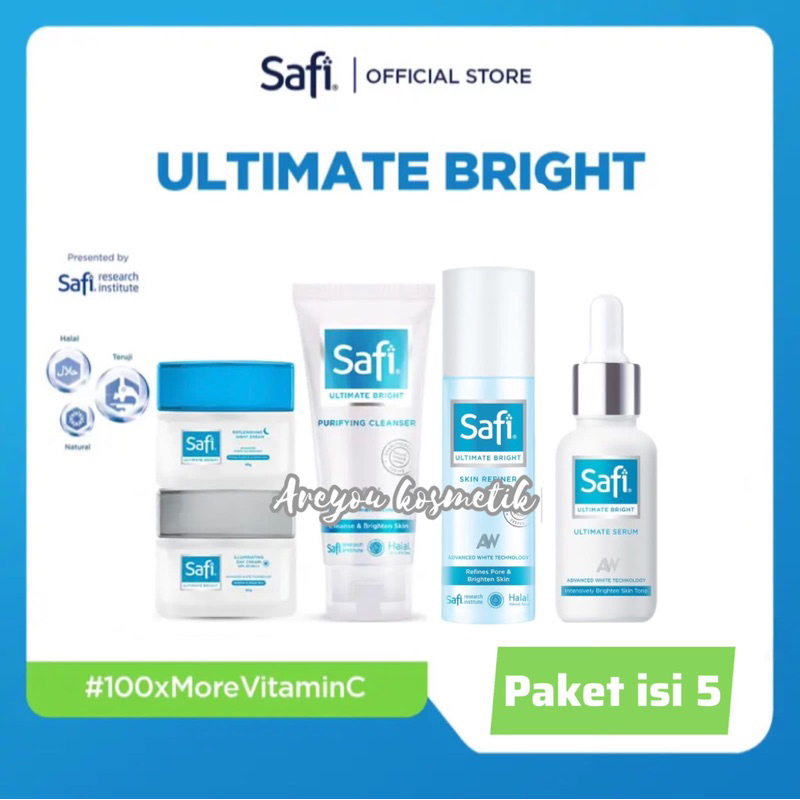 Jual SAFI WHITE EXPERT PAKET ISI 5 (ULTIMATE SERUM) | Shopee Indonesia