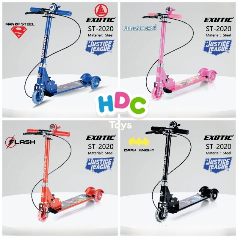 Jual Otoped/Scooter besi Merek Exotic ST 2020 , pakai rem tangan ...