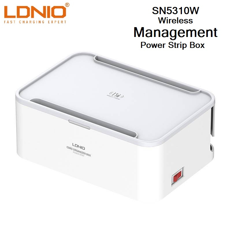 Jual LDNIO SN5310W - Management Power Strip Box - 15W Wireless Charging ...