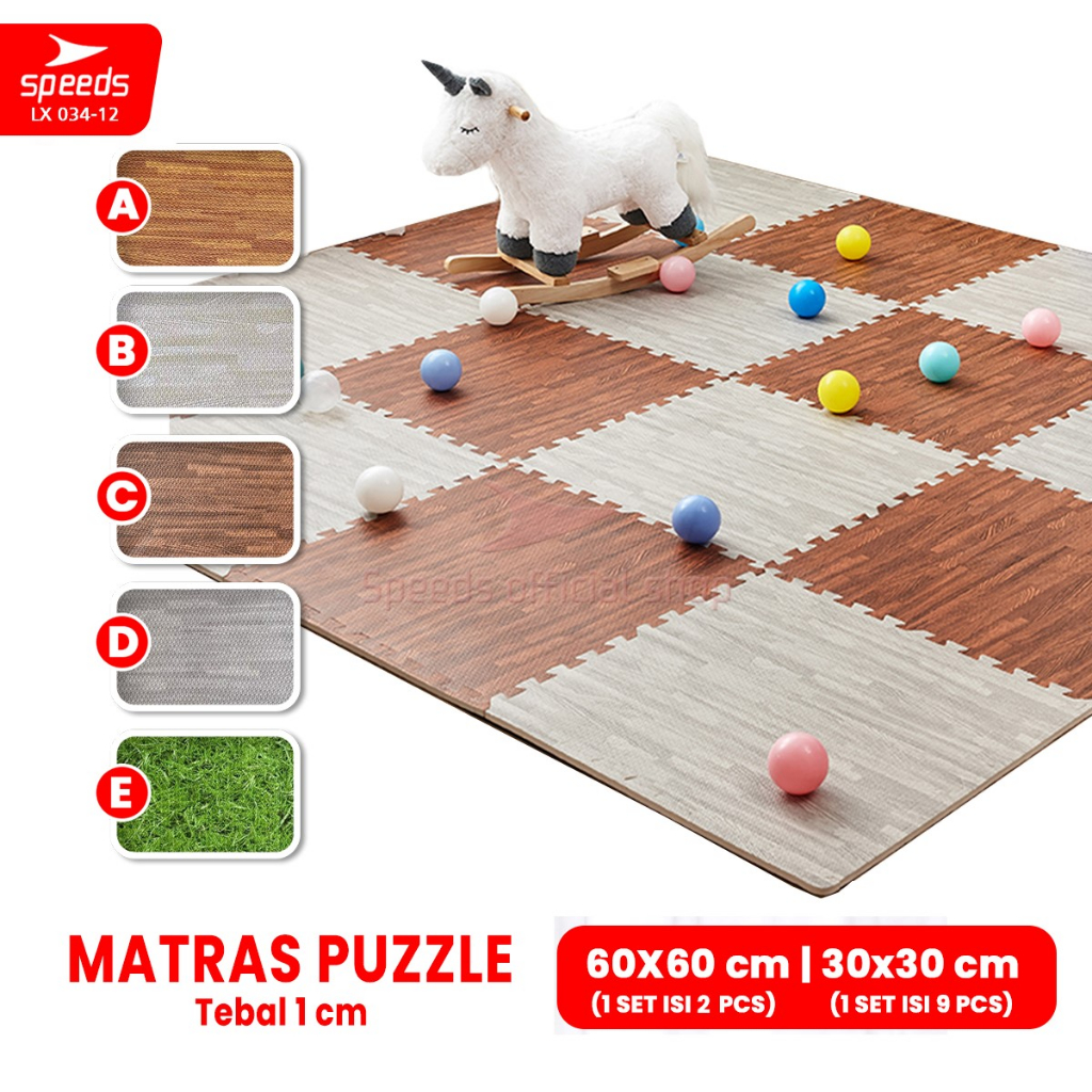 Jual SPEEDS Matras Evamat 60x60cm Matras Puzzle Karpet Puzzle Matras ...