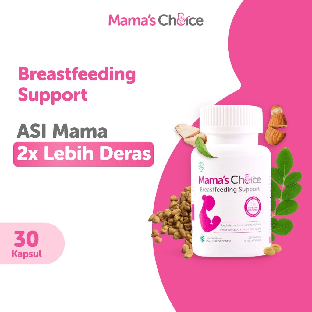 Jual Mamas Choice Breastfeeding Support Asi Booster Herbal Alami