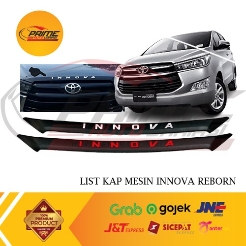Jual Lis Kap Mesin INNOVA REBORN List Engine Hood Molding Black Hitam ...