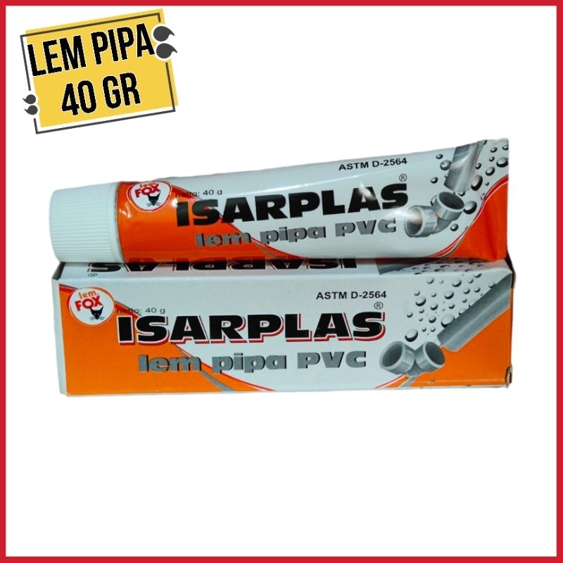 Jual LEM FOX PIPA PVC ISARPLAS 40 GRAM TUBE ODOL PARALON | Shopee Indonesia