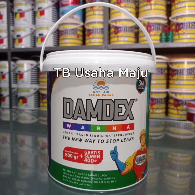 Jual Damdex Warna Pelapis Anti Bocor Waterproofing Kolam Ikan 0,8 Kg ...