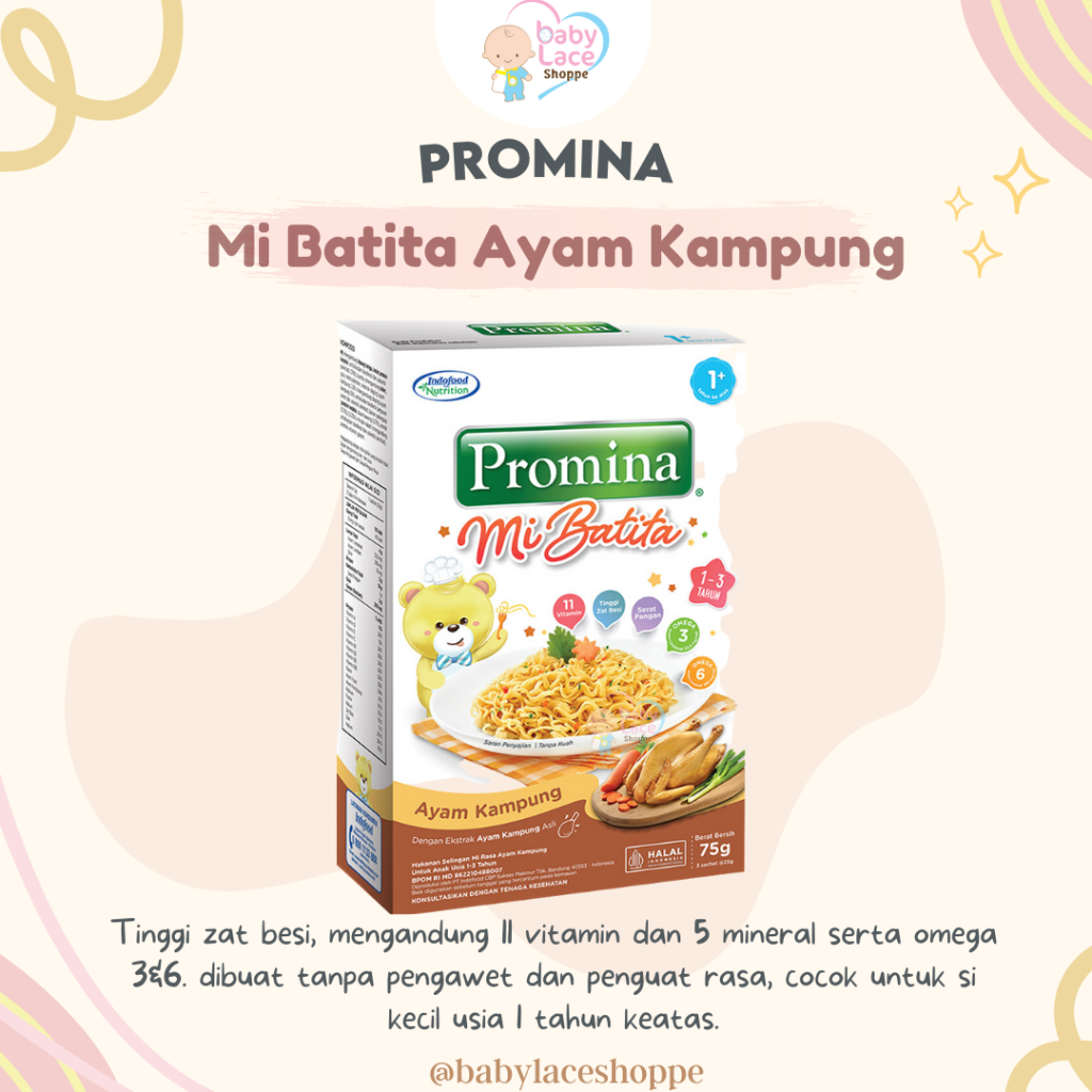 Jual Promina Mi batita Mie goreng Ayam Kampung / Mpasi Bayi 75gr ...