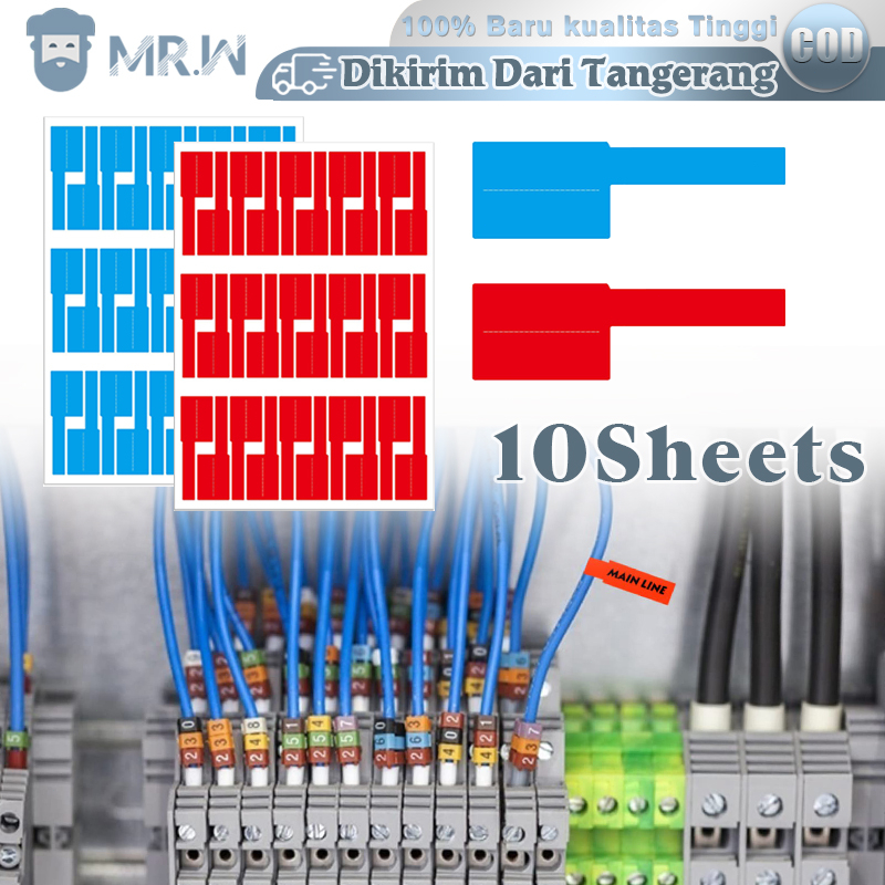 Jual 10 Lembar / 300pcs Stiker Label Kabel Jaringan Anti Air Cable ...