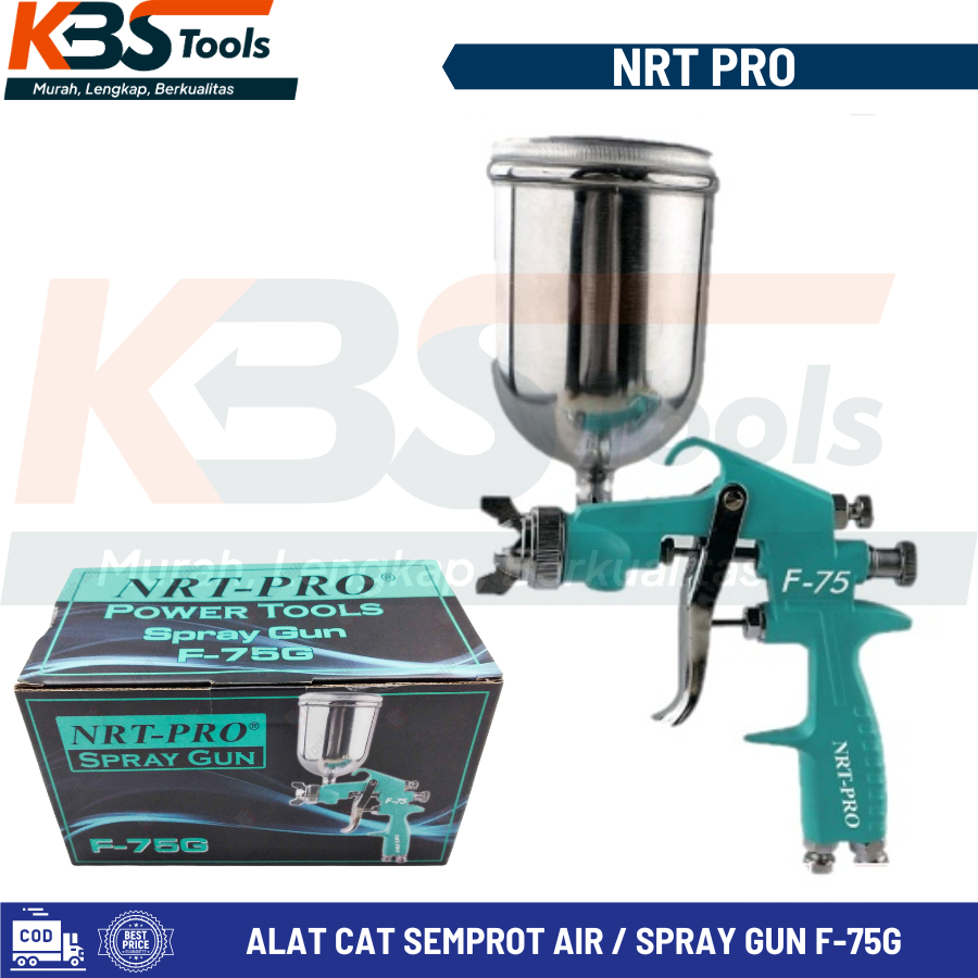 Jual Spray Gun Nrt Pro F 75G Tabung Atas Alat Cat Semprot Air Spraygun ...