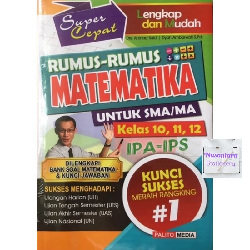 Jual Super Cepat Rumus-Rumus Matematika SMA/ MA IPA/IPS Kelas 10, 11 ...