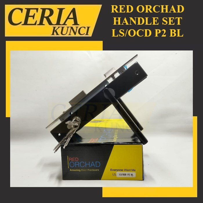 Jual Red Orchad P2 Gagang Pintu Aluminium / Kunci set Pintu Aluminium ...