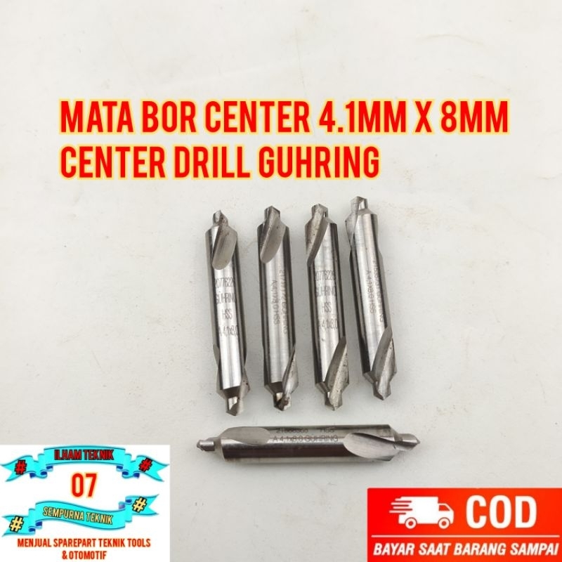 Jual Mata Bor Center 4.1mm x 8mm Center Drill Guhring Bukan Yamawa ...