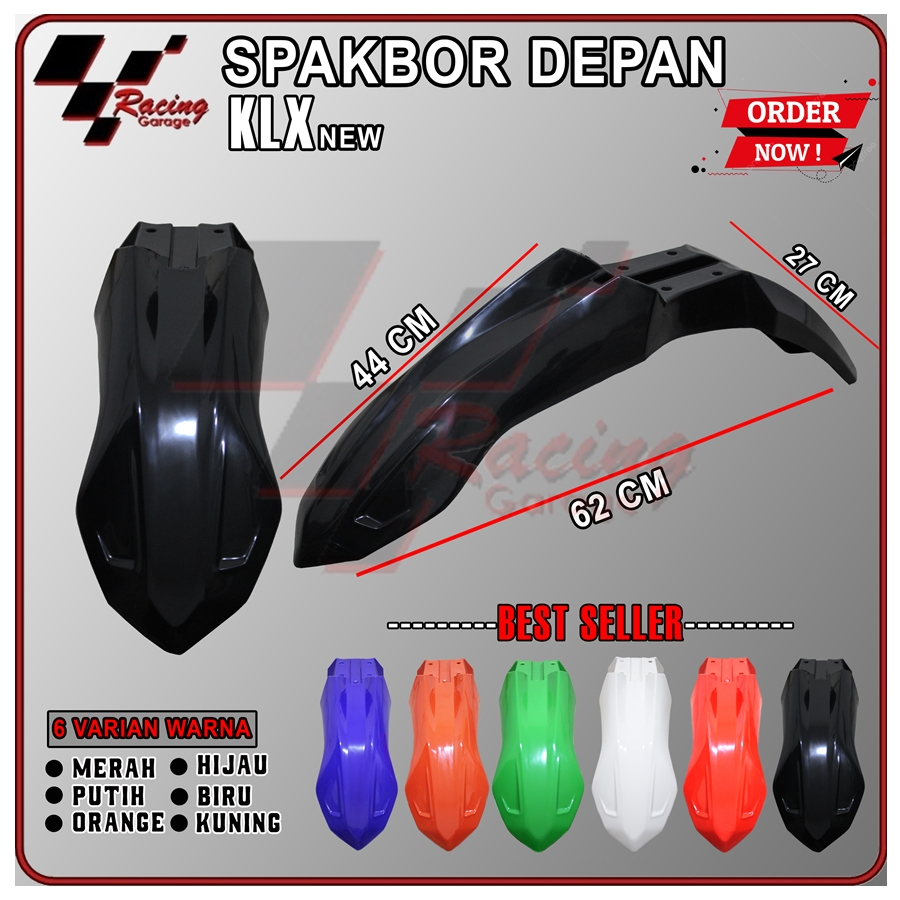 Jual SPAKBOR DEPAN KLX 150 250 NEW SPAKBOARD FENDER KAWASAKI MOTOR CROSS TRAIL SUPERMOTO SUPER ...