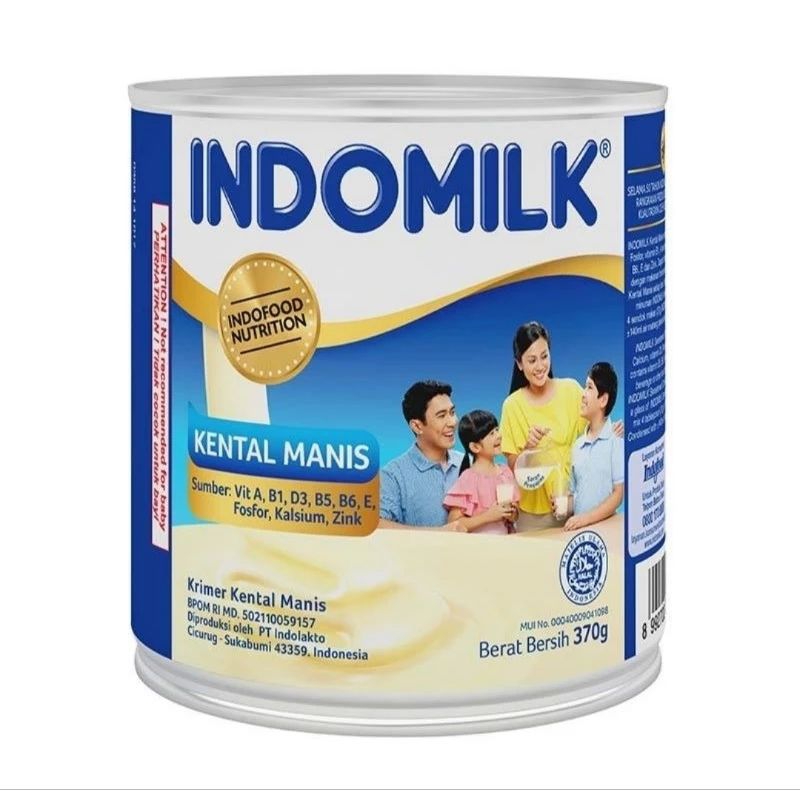 Jual INDOMILK KALENG SUSU KENTAL MANIS 370 GRAM | Shopee Indonesia