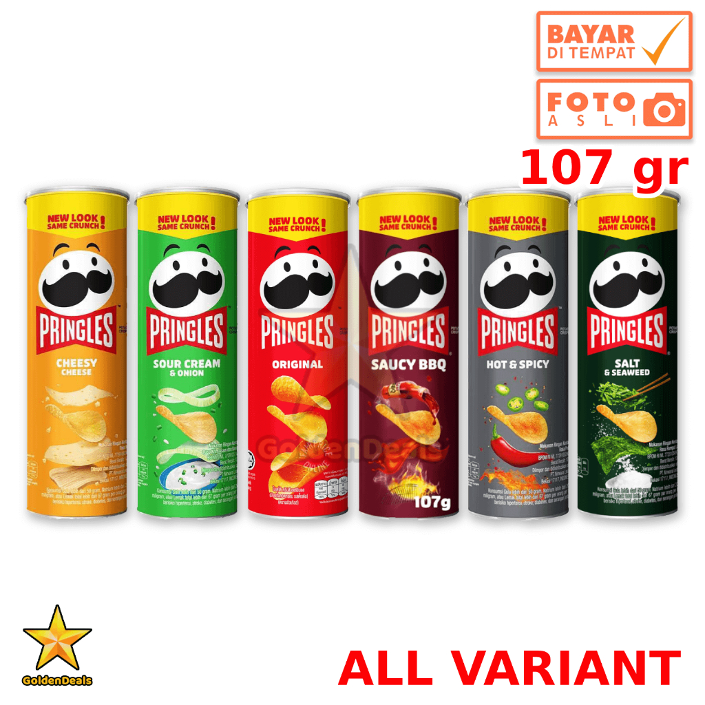 Jual Pringles ALL Varian - Snack Keripik Kentang Impor 107 gr | Shopee ...