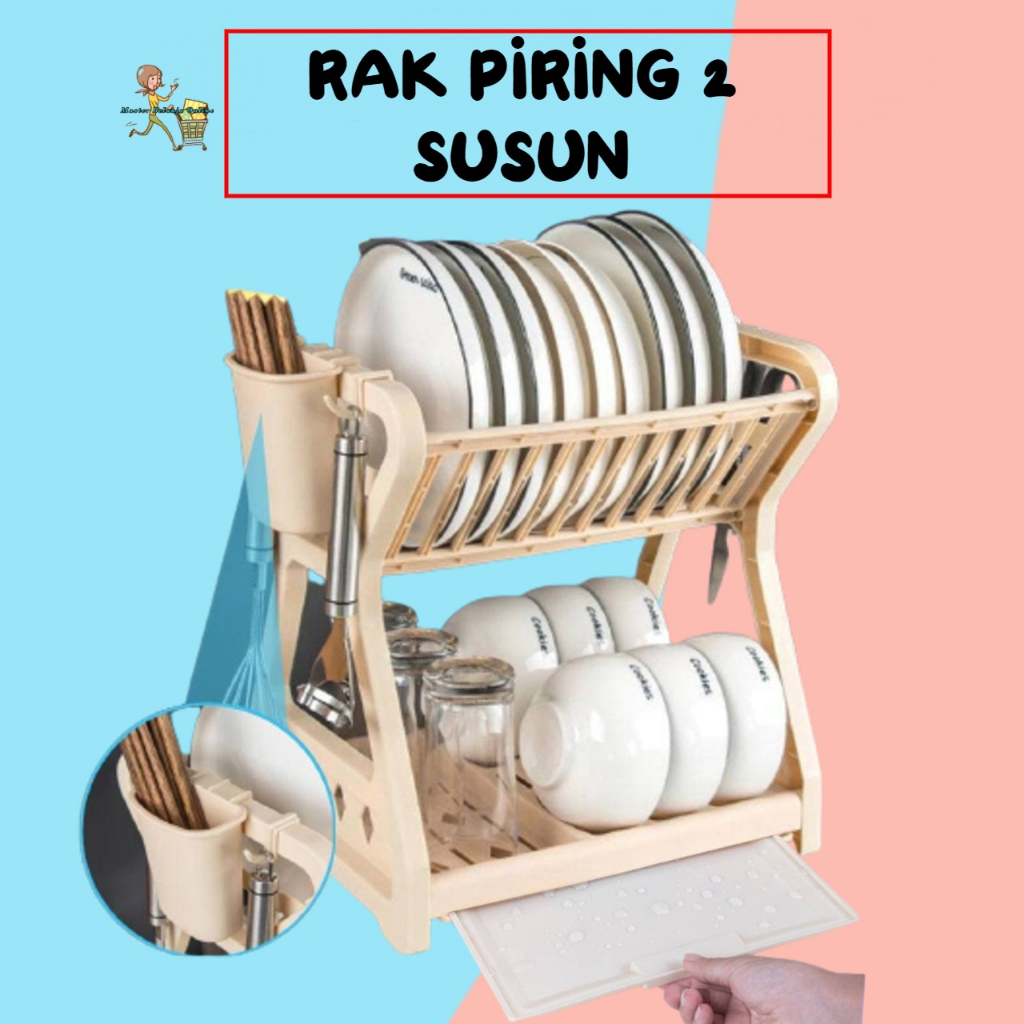 Jual Master Belanja Rak Piring 2 Susun- Rak Pengering Piring-Rak ...