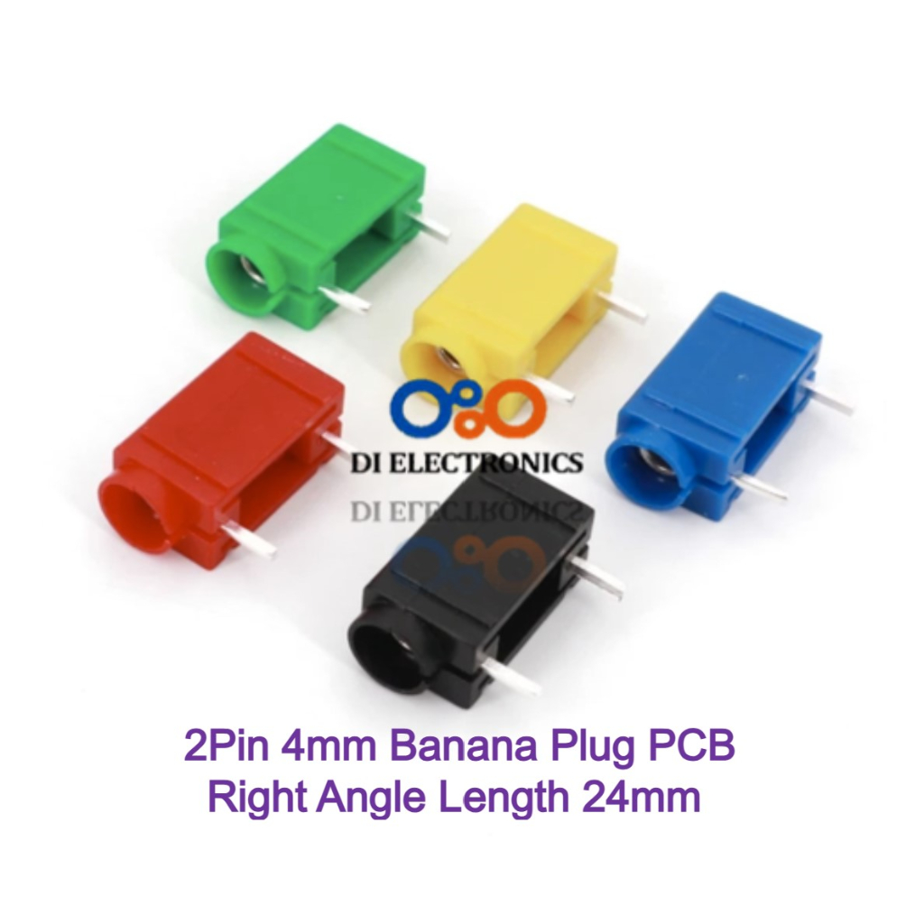 Jual 4mm Insulated Banana Socket Right Angle Female Plug 2Pin PCB ...