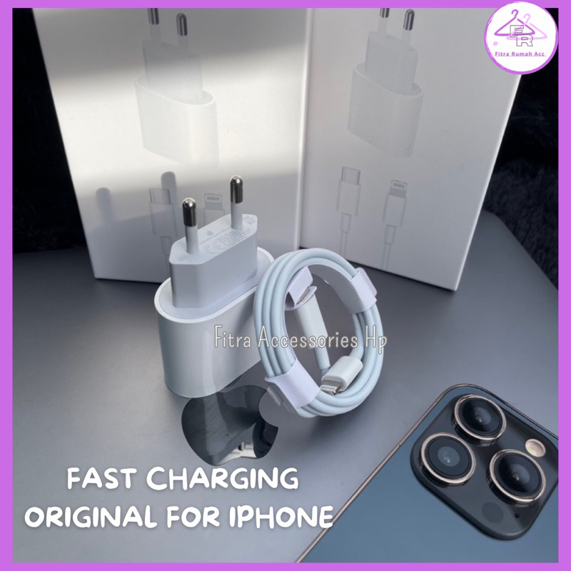 Jual Chargeran ORIGINAL FAST CHARGING 20W FULLSET FOR IPHONE 11 12 pro ...