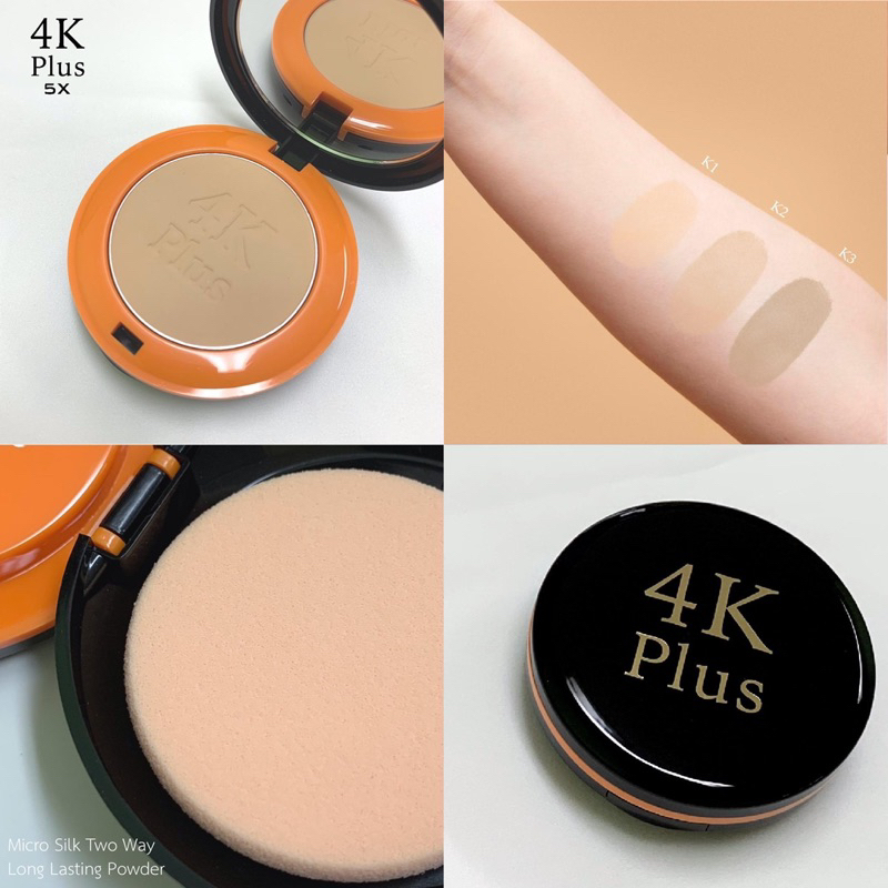 Jual 4K PLUS POWDER Micro Silk Two Way Long Lasting SPF 30 PA++ Vitamin ...