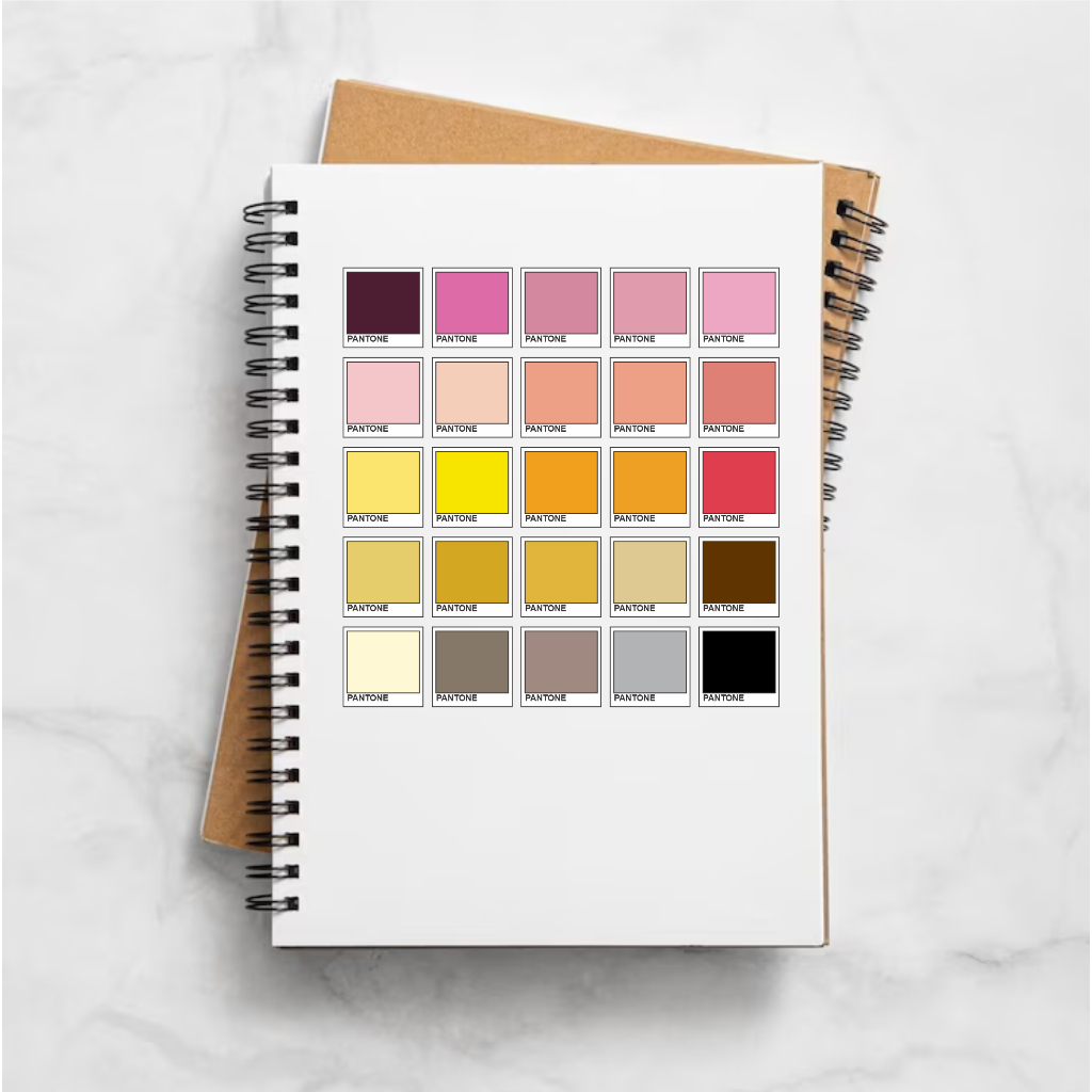 Jual PANTONE COLORS PANTONE DECO STICKERS STIKER JURNAL ESTETIK ...