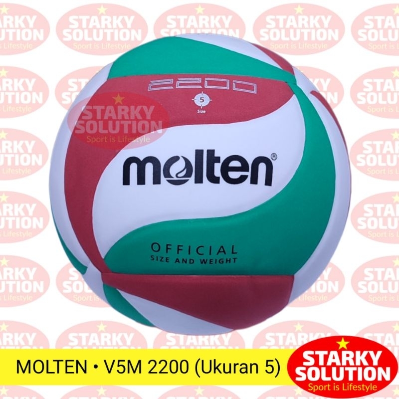 Jual Bola Voli MOLTEN V5M 2200 Volly Ball Original - Ukuran 5 | Shopee ...