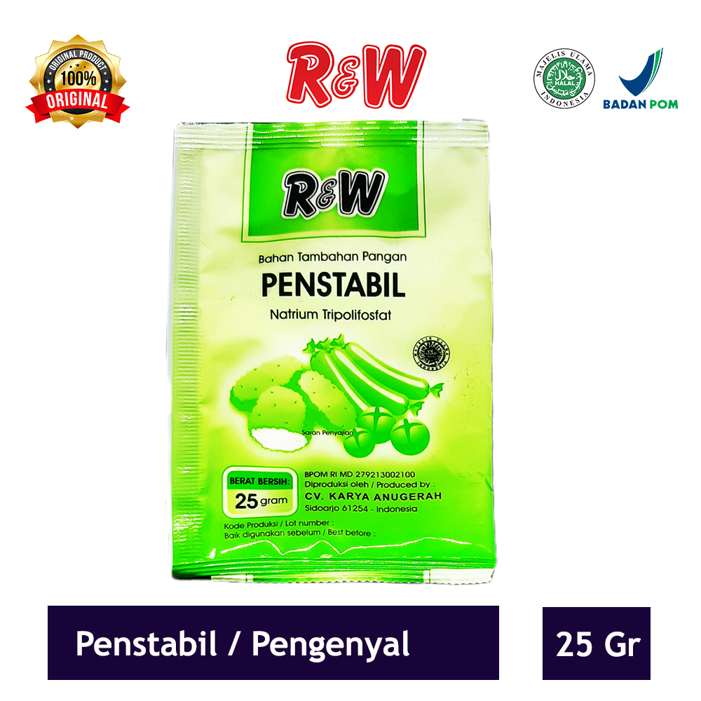 Jual pengenyal penstabil makanan R&W 10 sachet kemasan 25 grm | Shopee ...
