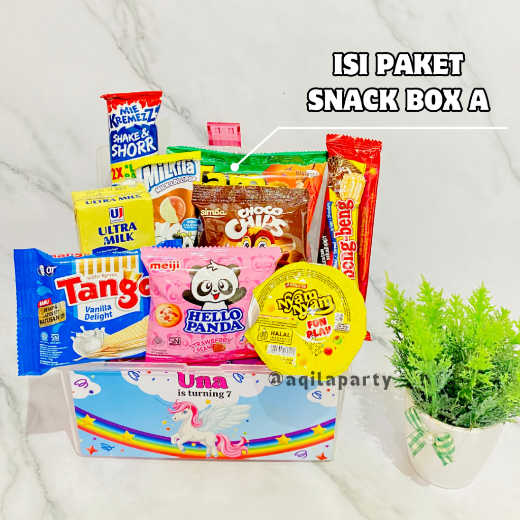 Jual Paket Snack Ulang Tahun Box Anak / Goodie Bag / Box Ulang Tahun ...