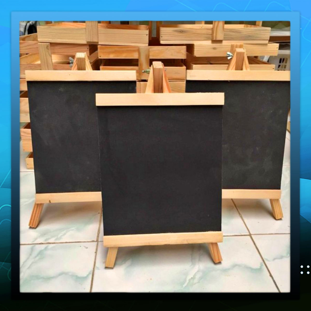 Jual Stand Papan Tulis Mini Papan Tulis Kapur Papan Tulis Menu / Set ...