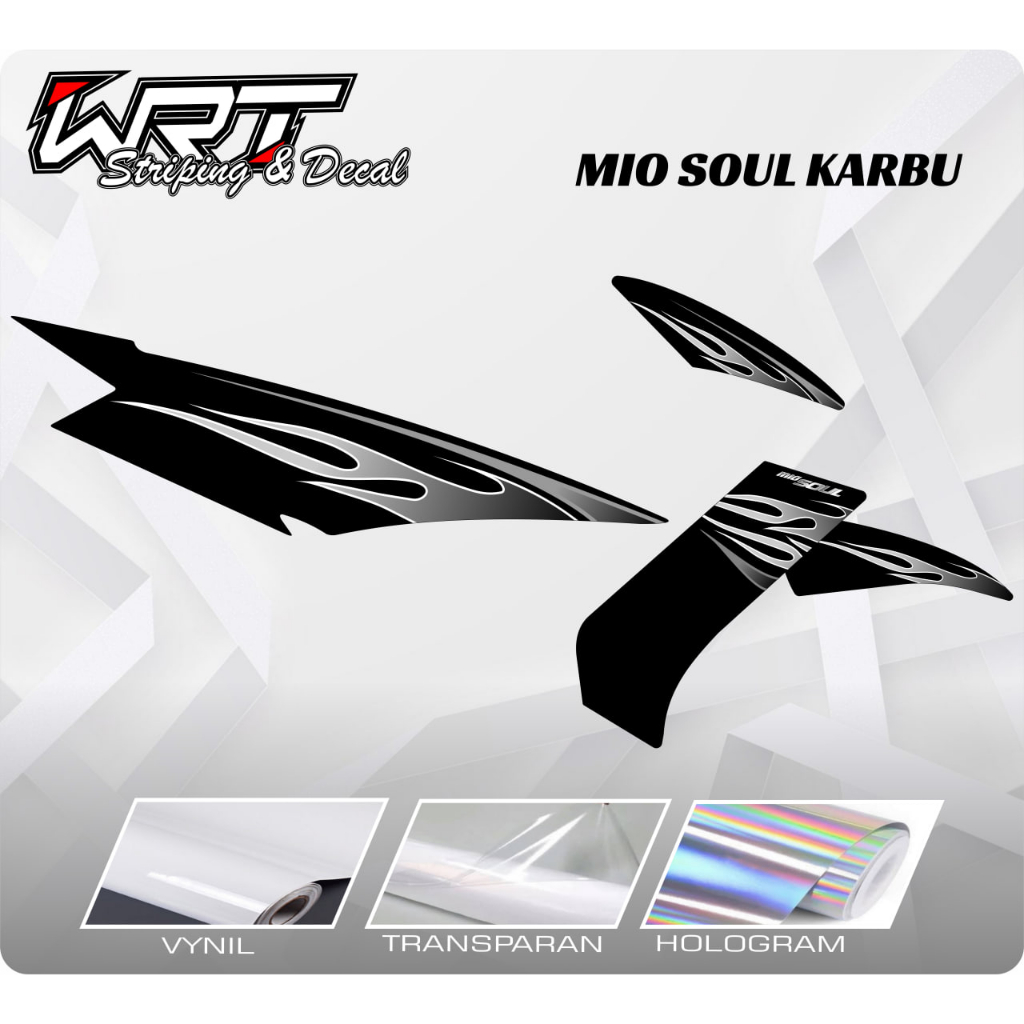 Jual Striping Mio Soul Karbu-Stiker Decal Mio Soul Karbu Api | Shopee ...