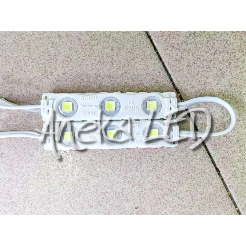 Jual LED Modul 5054 3 Mata Tipe 7522 Waterproof Lensa 12V Putih | Shopee Indonesia
