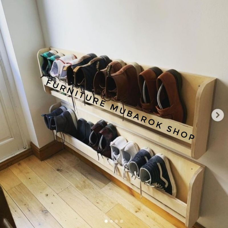 Jual RAK SEPATU DAN SANDAL MINIMALIS MODERN RAK SANDAL SEPATU TEMPEL ...