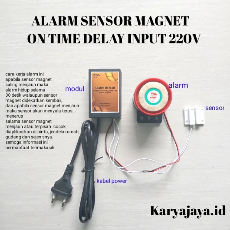 Jual Alarm rumah sensor magnet buat pintu, jendela dll | Shopee Indonesia