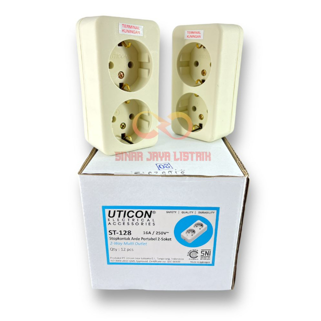 Jual UTICON Stop Kontak Stop Arde 1/2/3/4/5/6 Lubang | ST118/ST128 ...